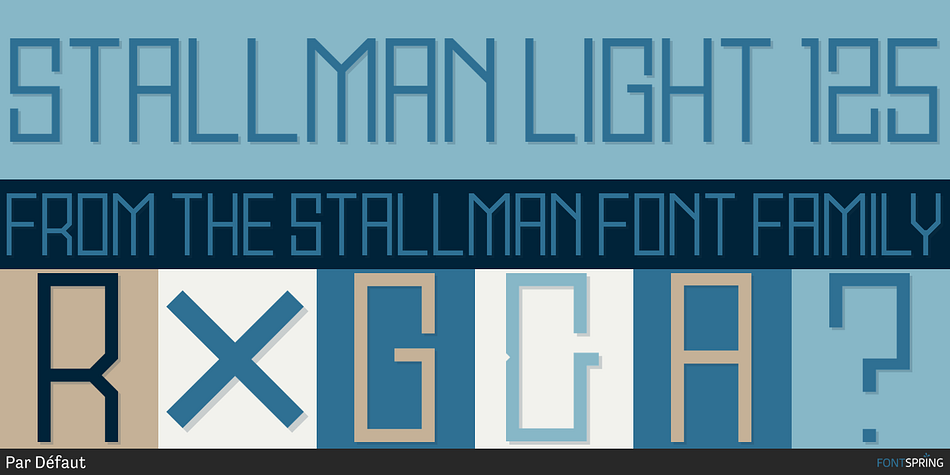 Stallman Light 125 Font