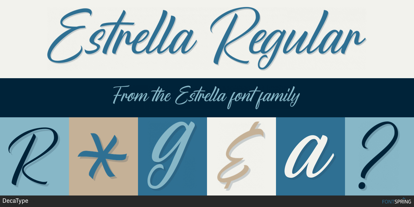 Fonts similar to Estrella