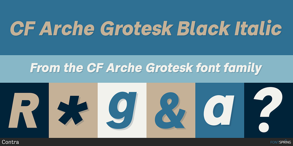 CF Arche Grotesk Black Italic Font