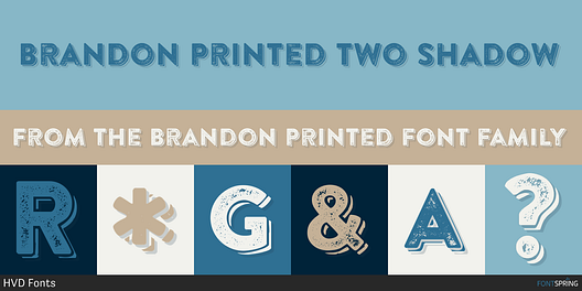 Fonts similar to Brandon Printed