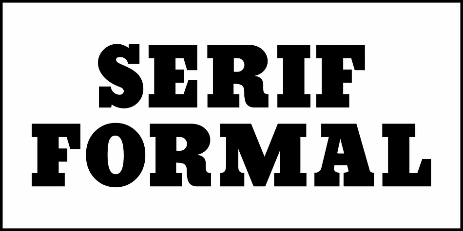 Serif Formal JNL Font