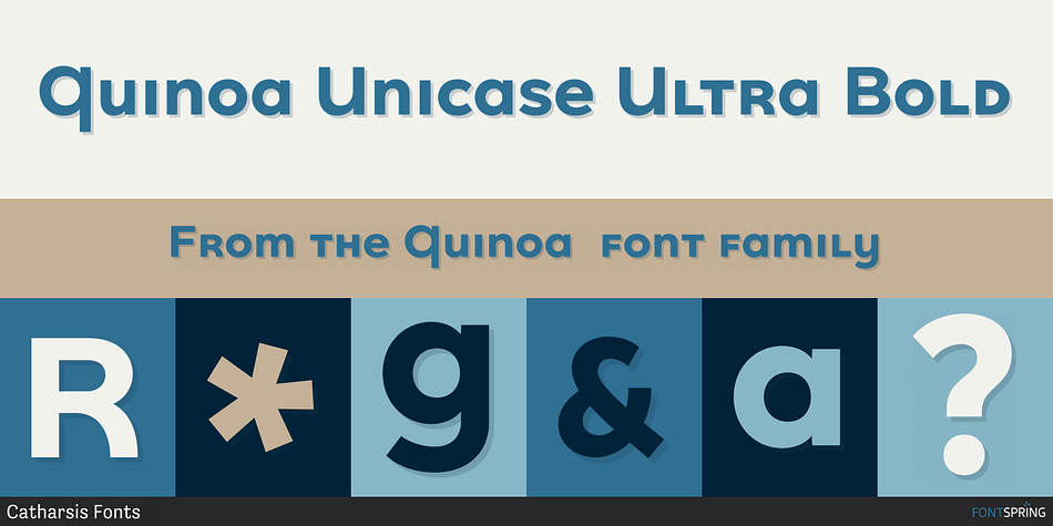 Quinoa Unicase Ultra Bold Font