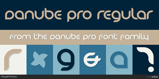 Fonts similar to Danube Pro