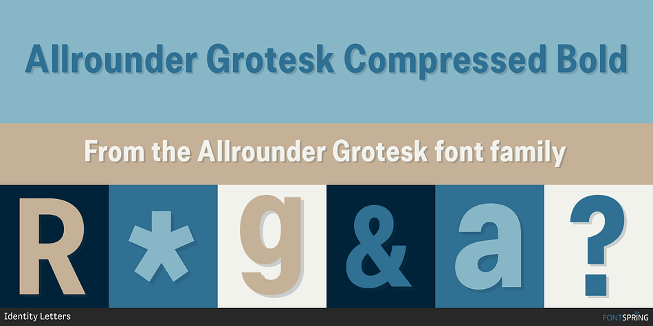 Allrounder Grotesk Compressed Bold Font
