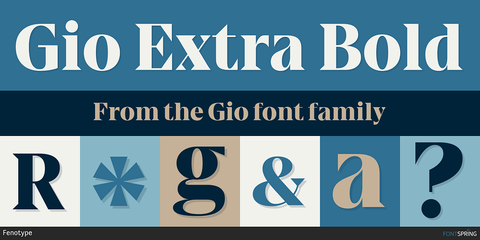 Gio Extra Bold Font