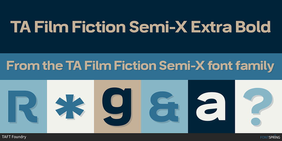 TA Film Fiction Semi-X Extra Bold Font
