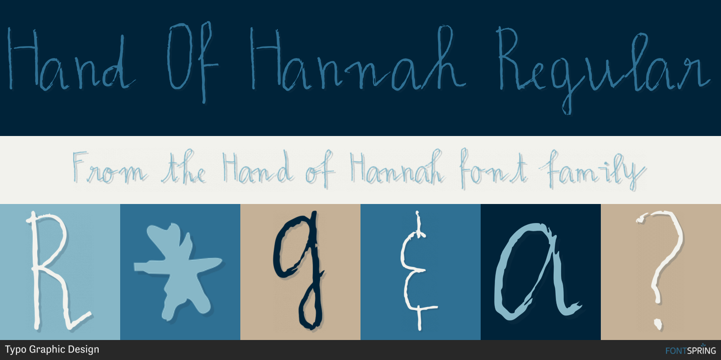 Fonts similar to Hand of Hannah