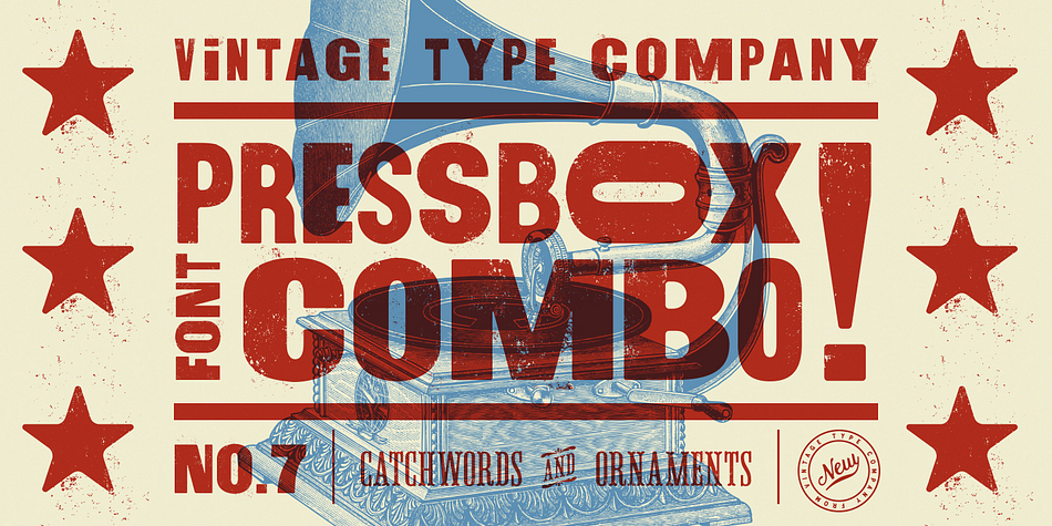 Pressbox Font Combo Font
