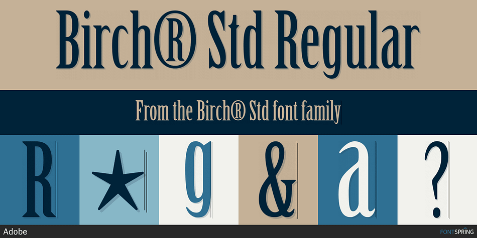 Birch® Std Font