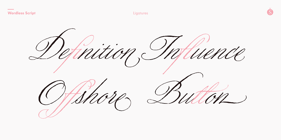 Wordless Script Font