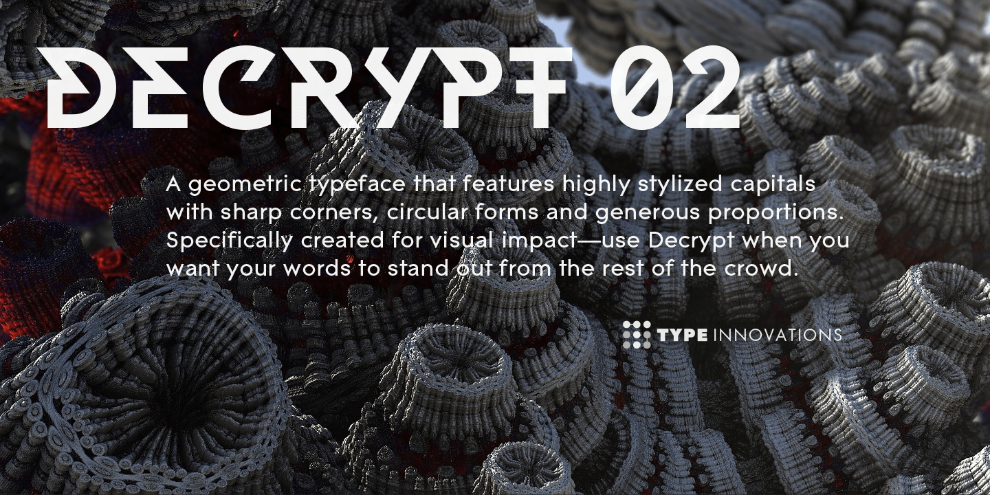 DECRYPT 02 Font | Fontspring