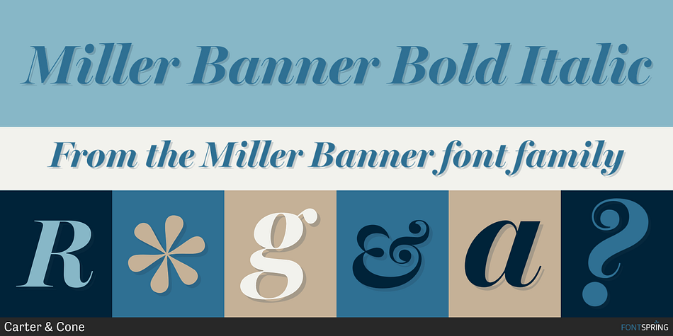 Miller Banner Bold Italic Font