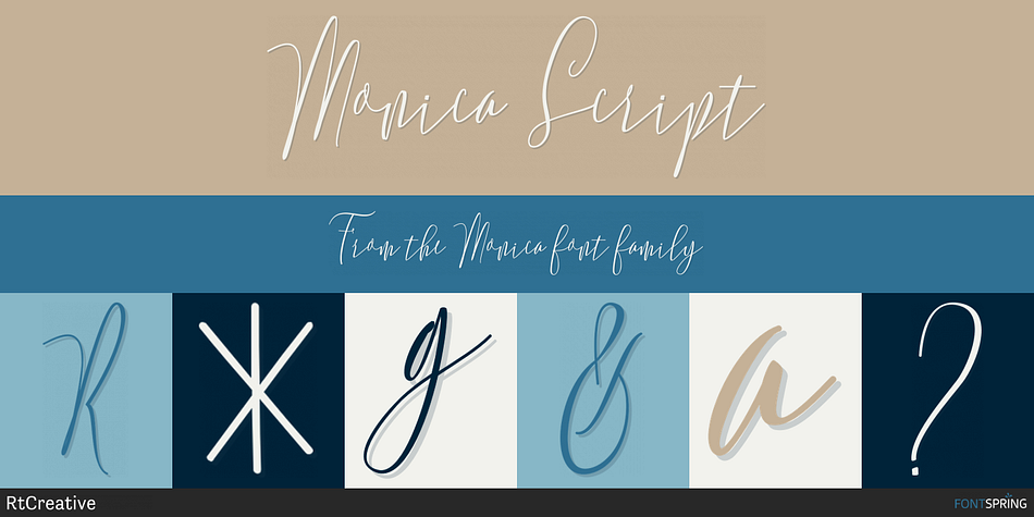 Monica Script Font