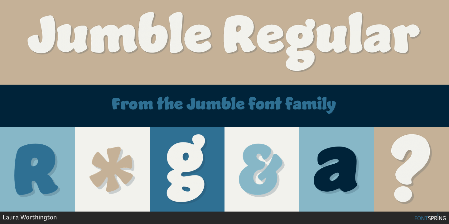Fonts similar to Jumble