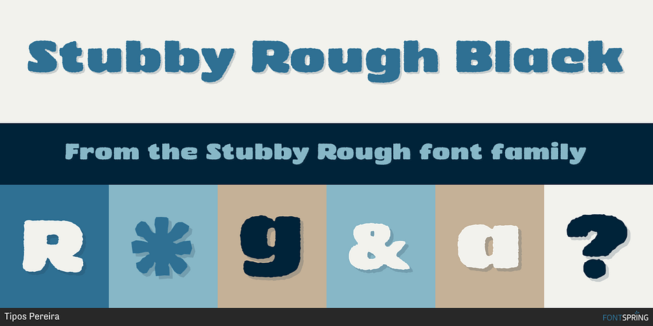 Stubby Rough Black Font