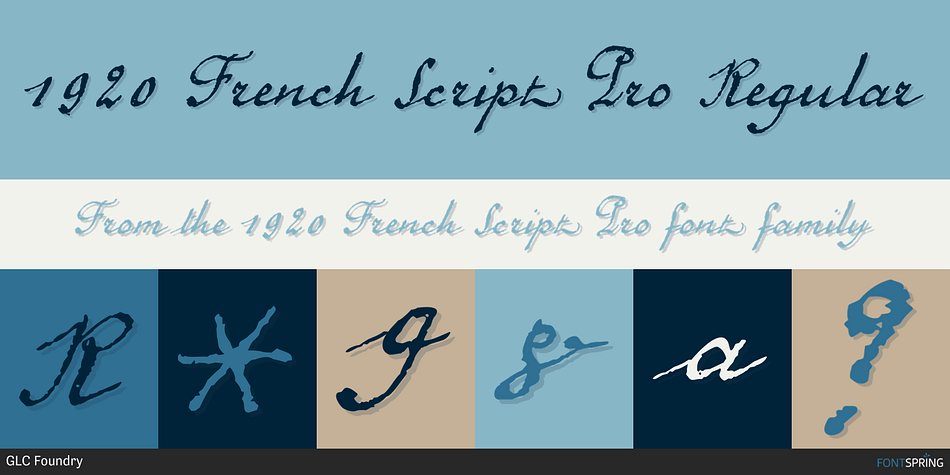 1920 French Script Pro Regular Font
