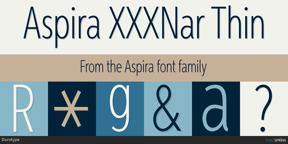 Aspira XXXNar Thin Font
