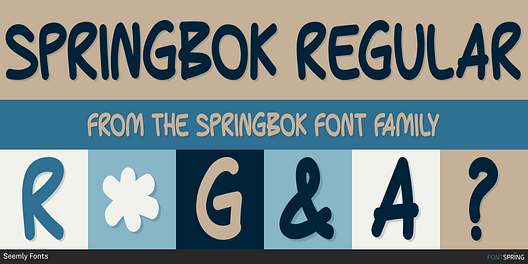 Fonts similar to Springbok