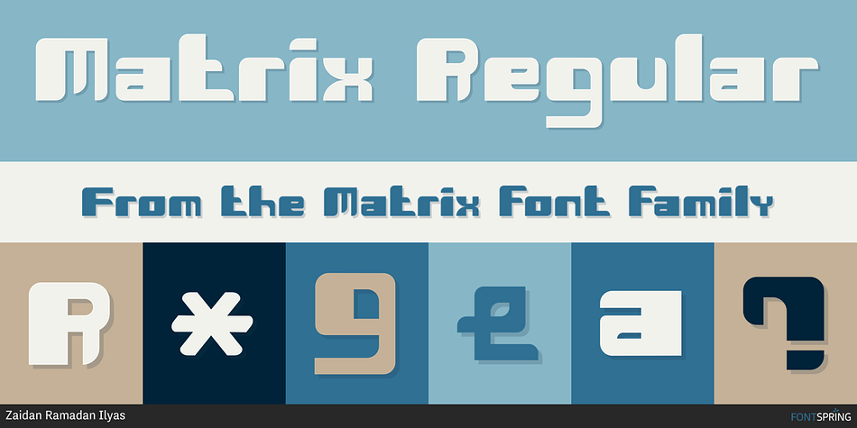 Matrix Regular Font