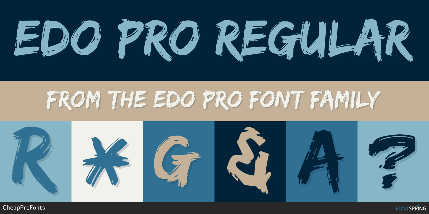 Fonts similar to Edo Pro