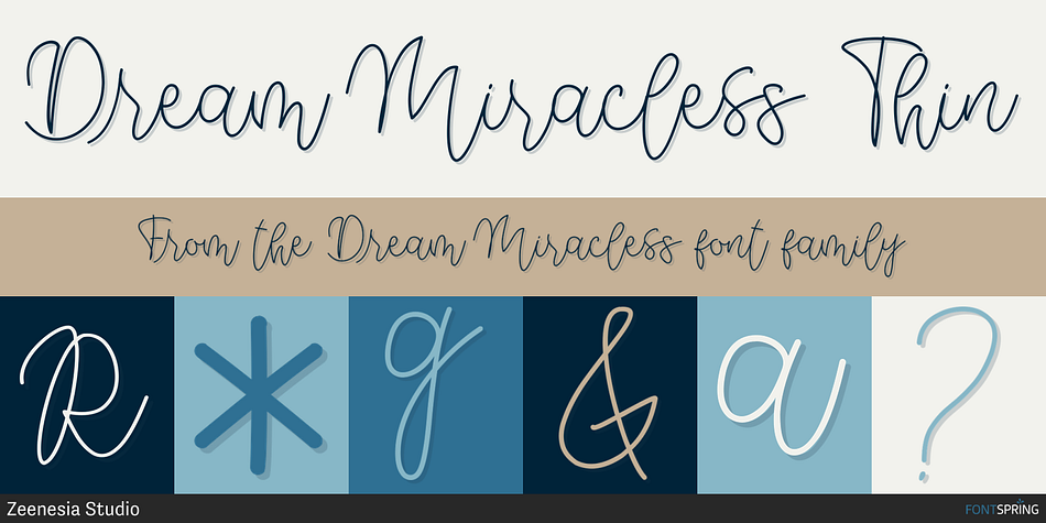 Dream Miracless Thin Font