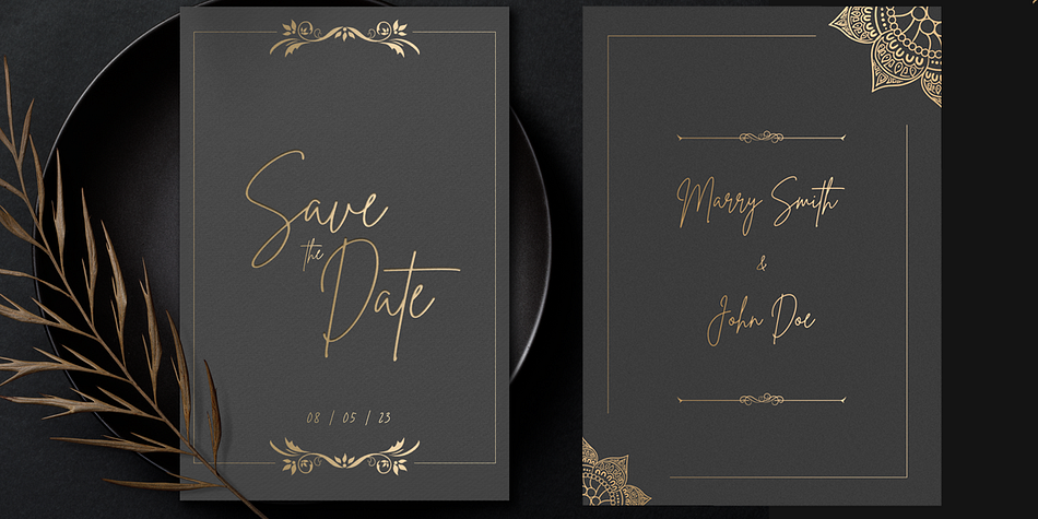 Blake Signature Font