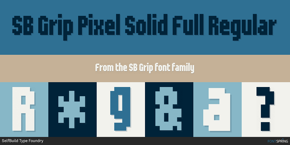 SB Grip Pixel Solid Full Regular Font