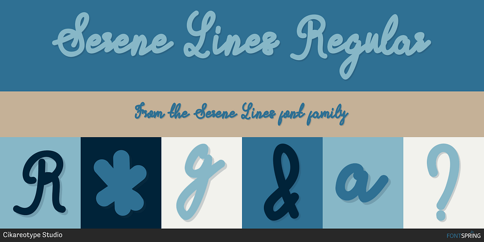 Serene Lines Regular Font