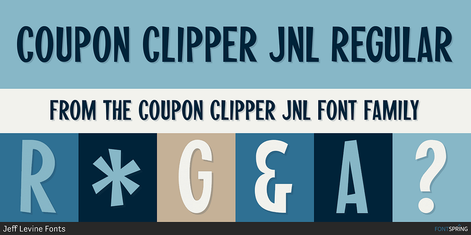 Coupon Clipper JNL Font