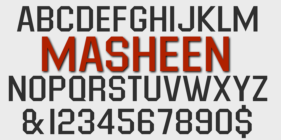 Masheen Font