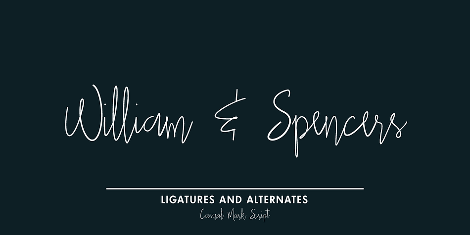 Casual Mark Script Font | Fontspring