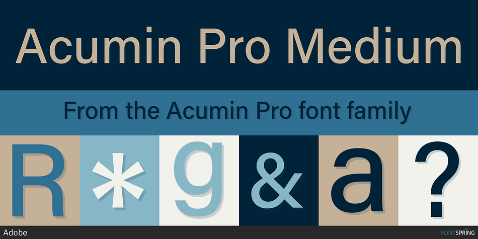 Acumin Pro Medium Font