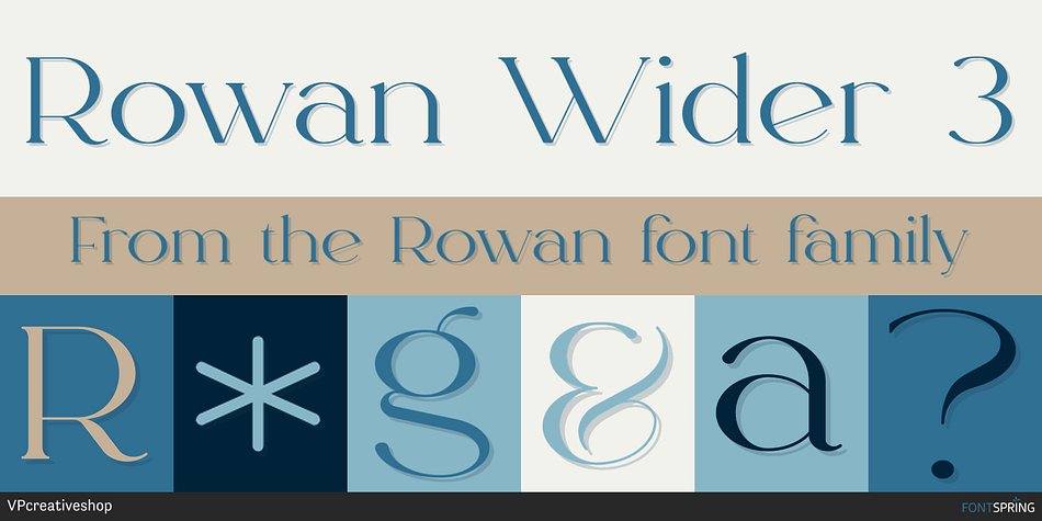 Rowan Wider 3 Font