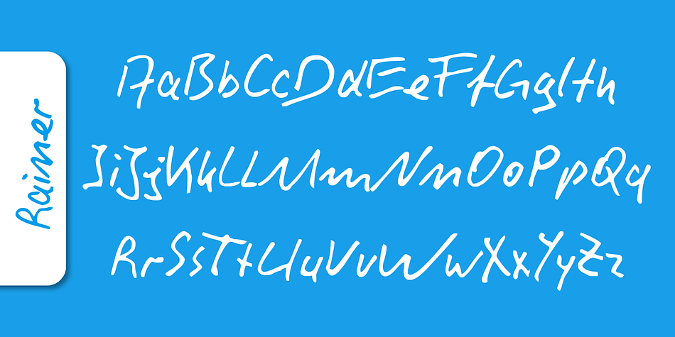 Rainer Handwriting Font