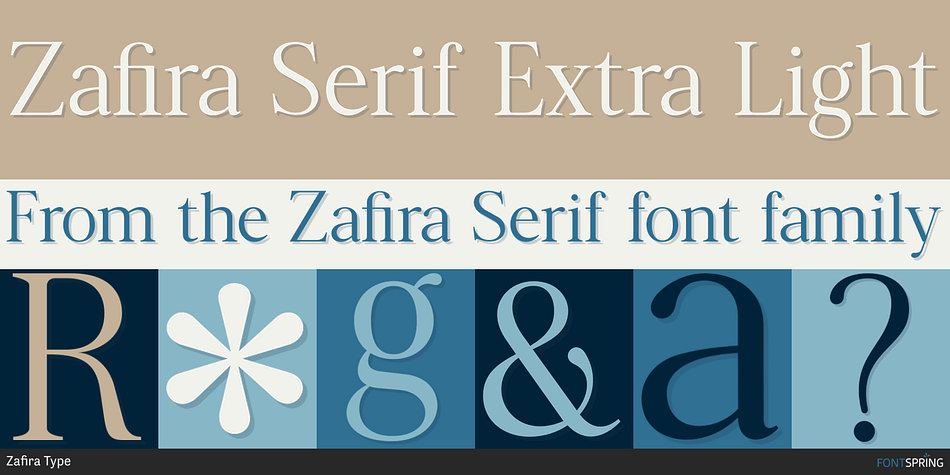 Zafira Serif Font
