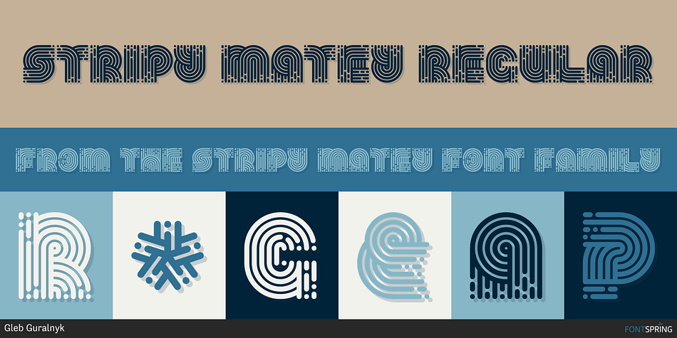 Stripy Matey Regular Font