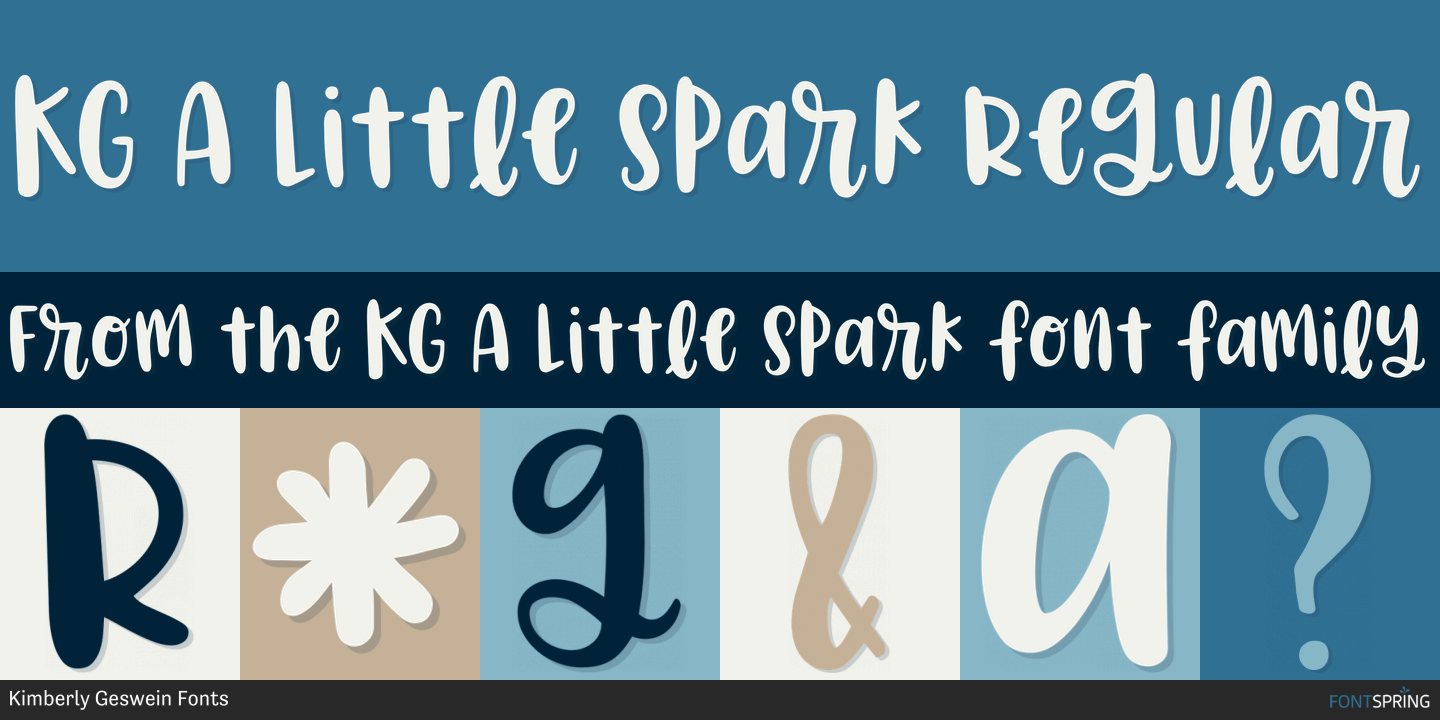 Fonts similar to KG A Little Spark