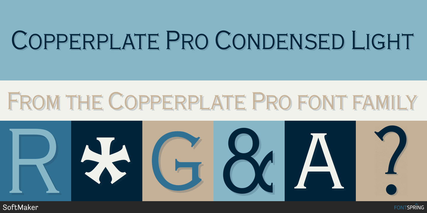 Similar Fonts To Copperplate Pro