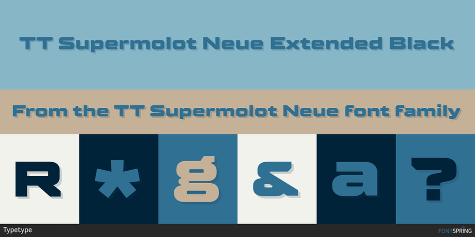 TT Supermolot Neue Extended Black Font