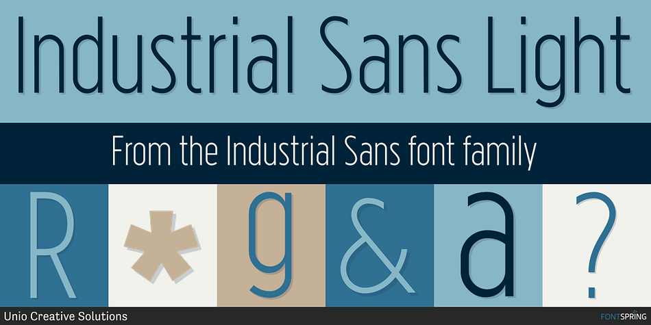 Industrial Sans Light Font