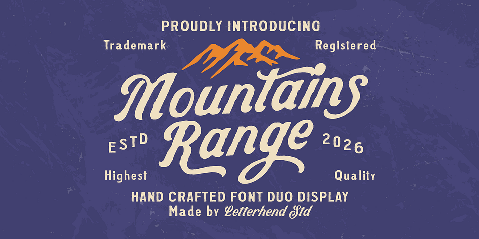 Mountains Range Font