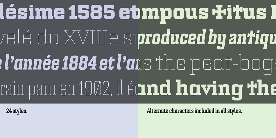 Bourgeois Slab Font