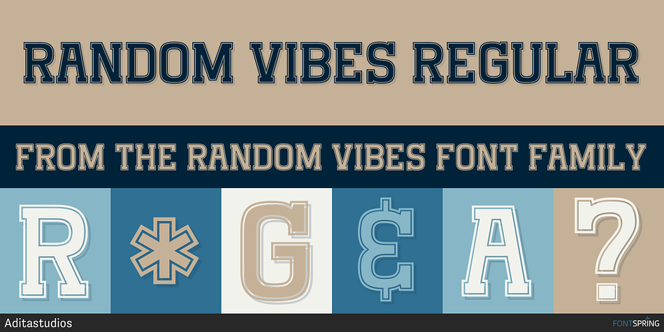Random Vibes Regular Font