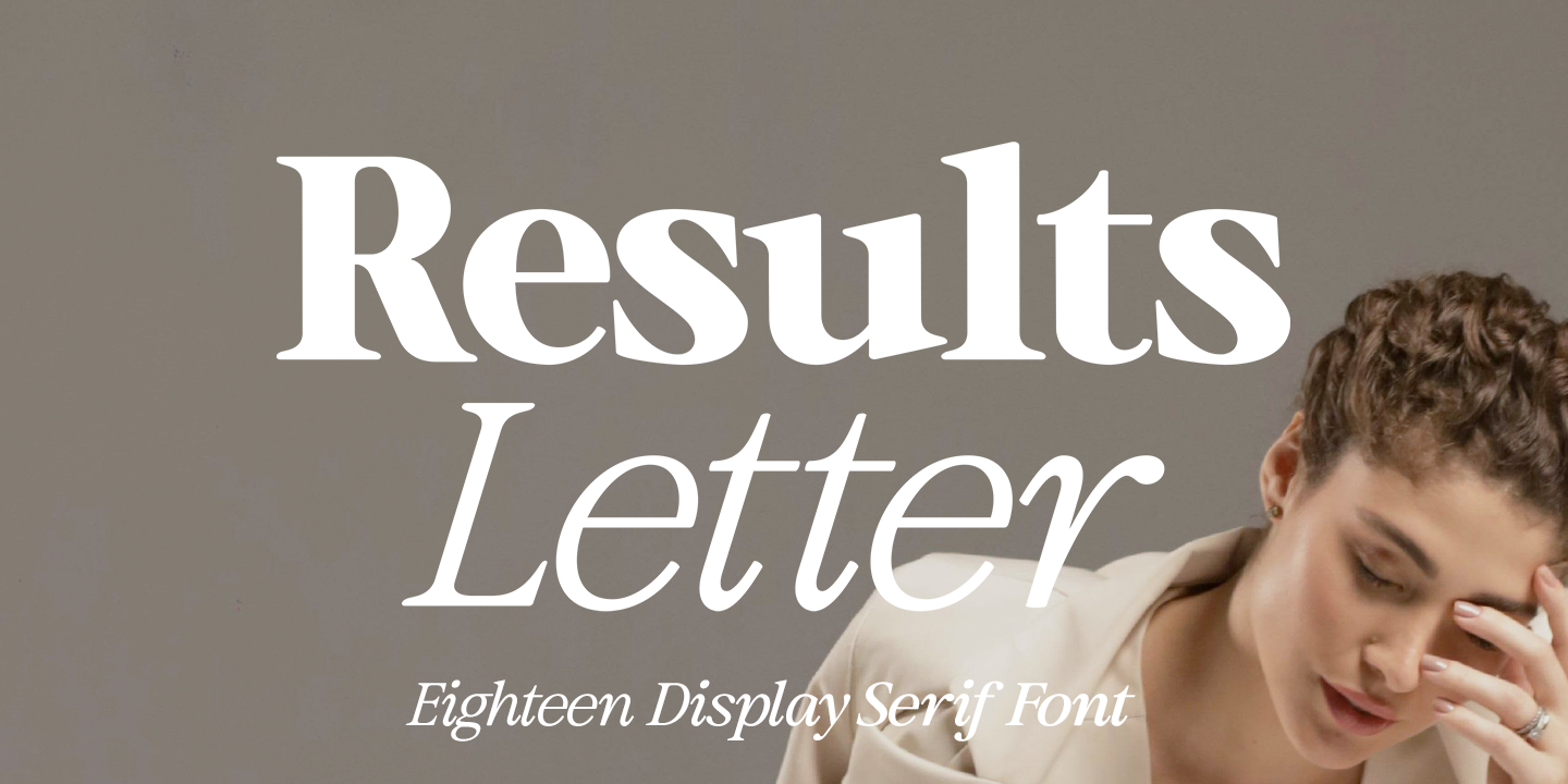 Results Letter Font