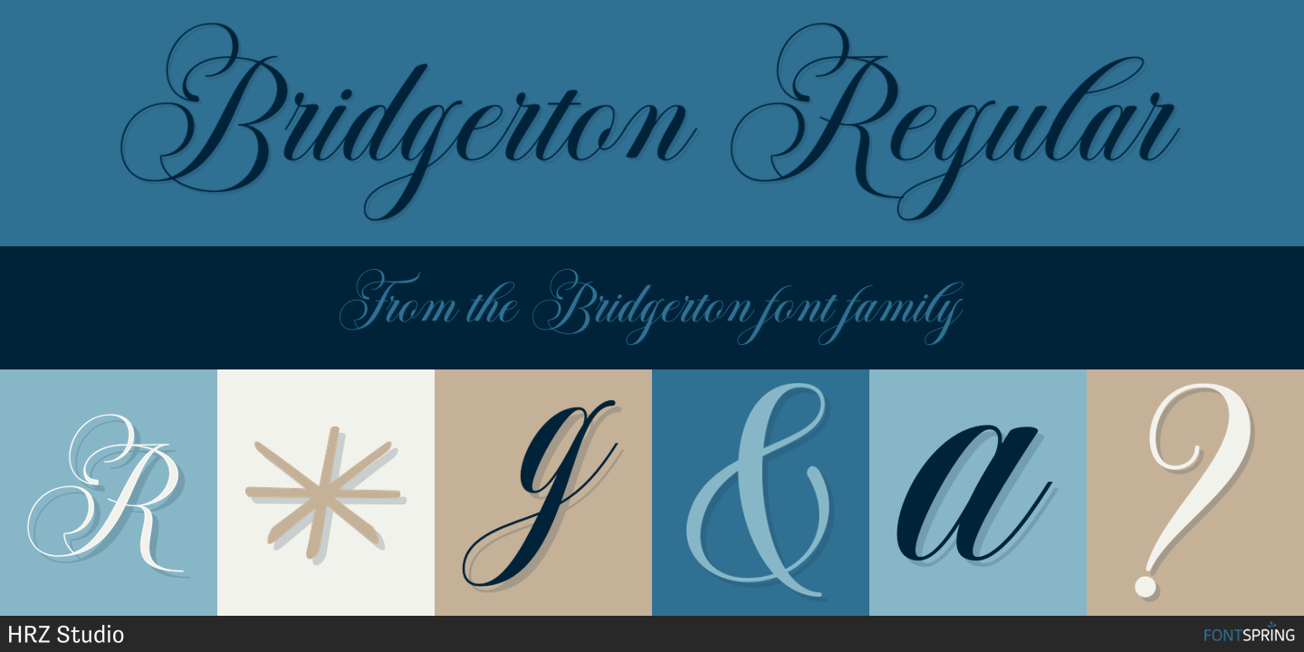 Fonts similar to Bridgerton