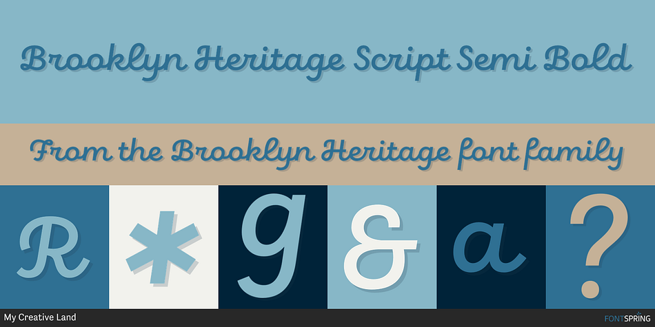 Brooklyn Heritage Script Semi Bold Font