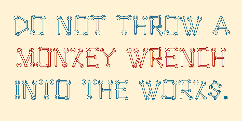 WrenchedLetters Font | Fontspring
