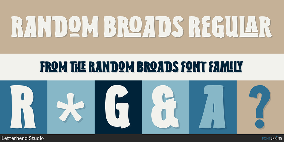 Random Broads Regular Font