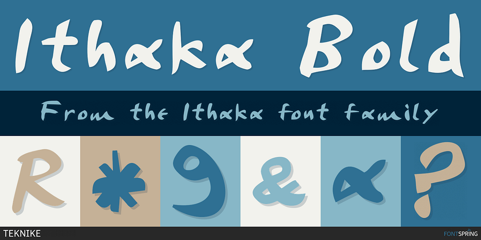 Ithaka Bold Font
