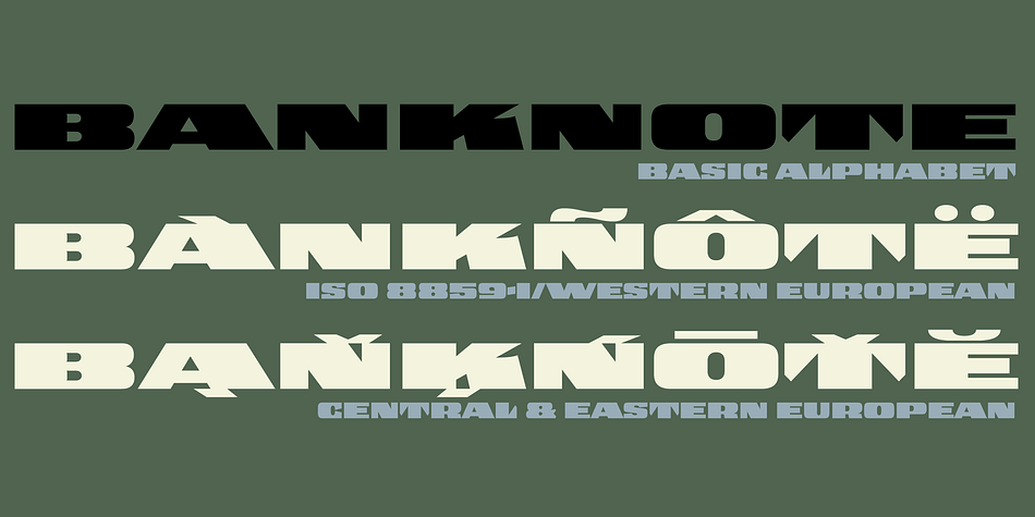 Banknote 1948 Font